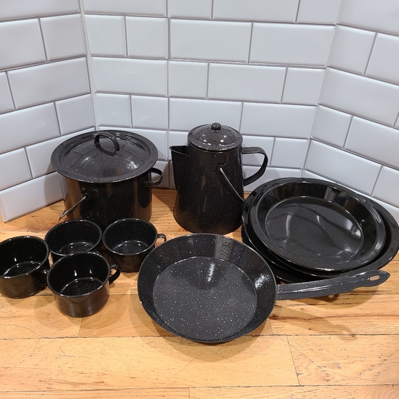 Other | Outback Enamel Camp Cook Set Camping Cookware Set | Poshmark